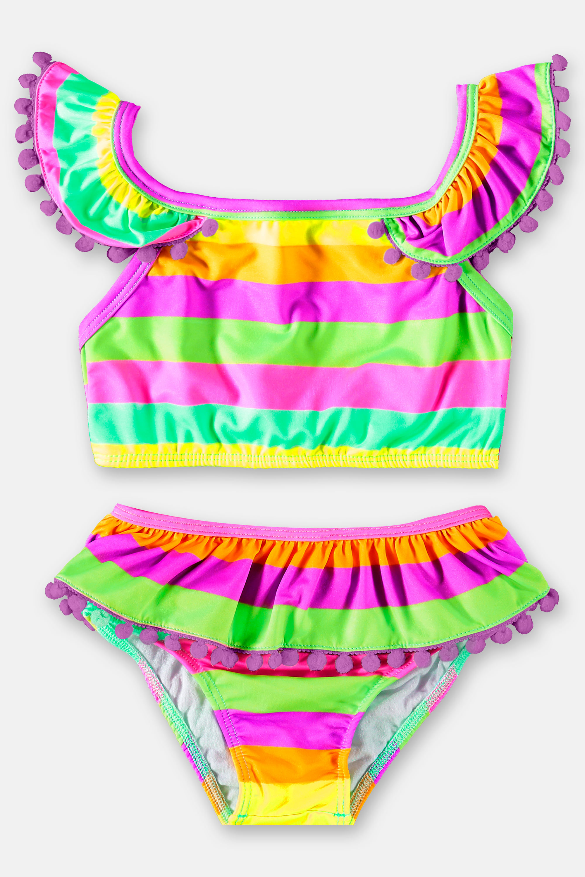 Up Baby - Biquíni em Malha com FPS+50 Menina Rosa - vestis