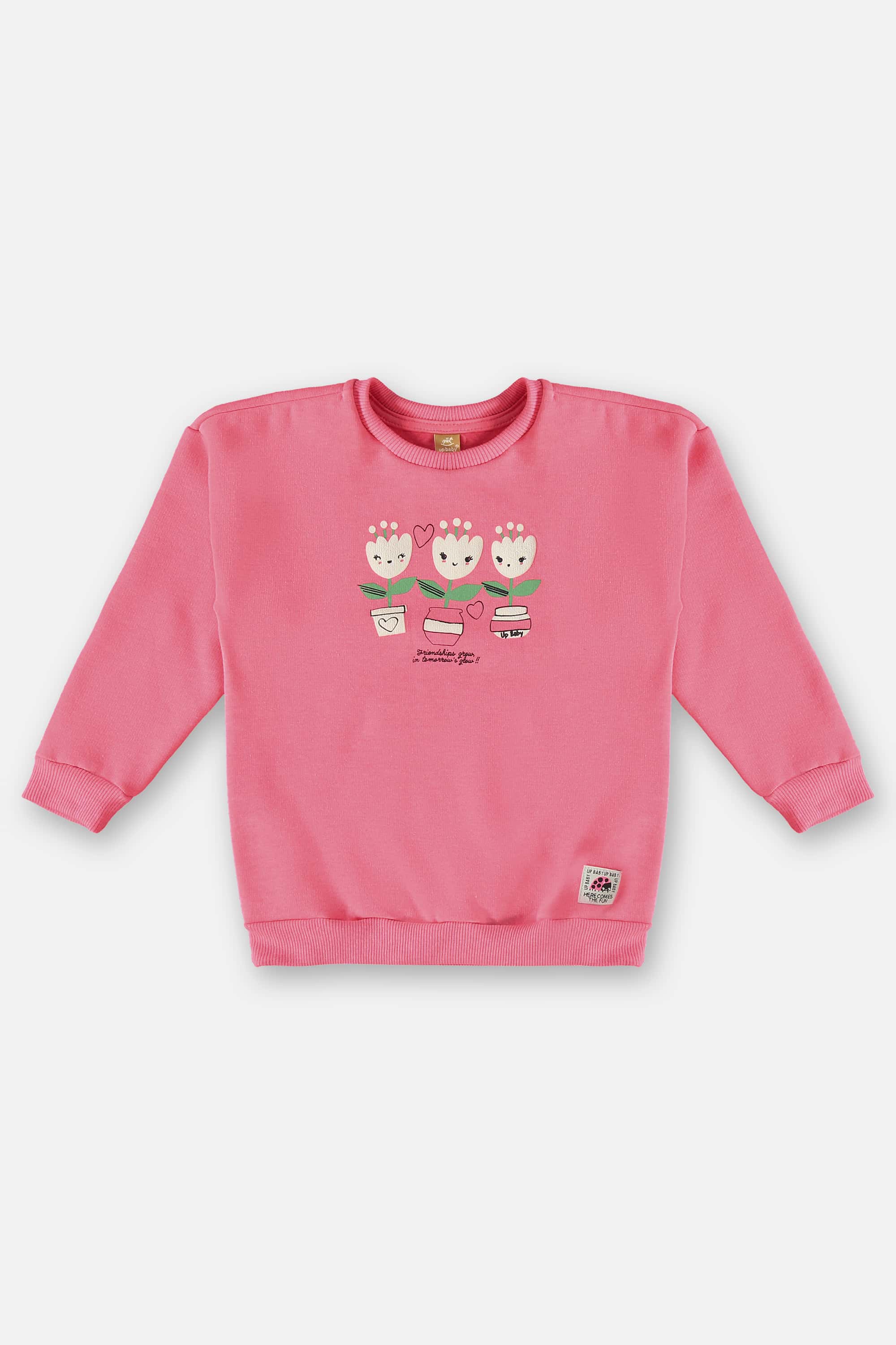 Conjunto Blusão e Wide Leg Infantil Menina Cor Rosa - Vestis