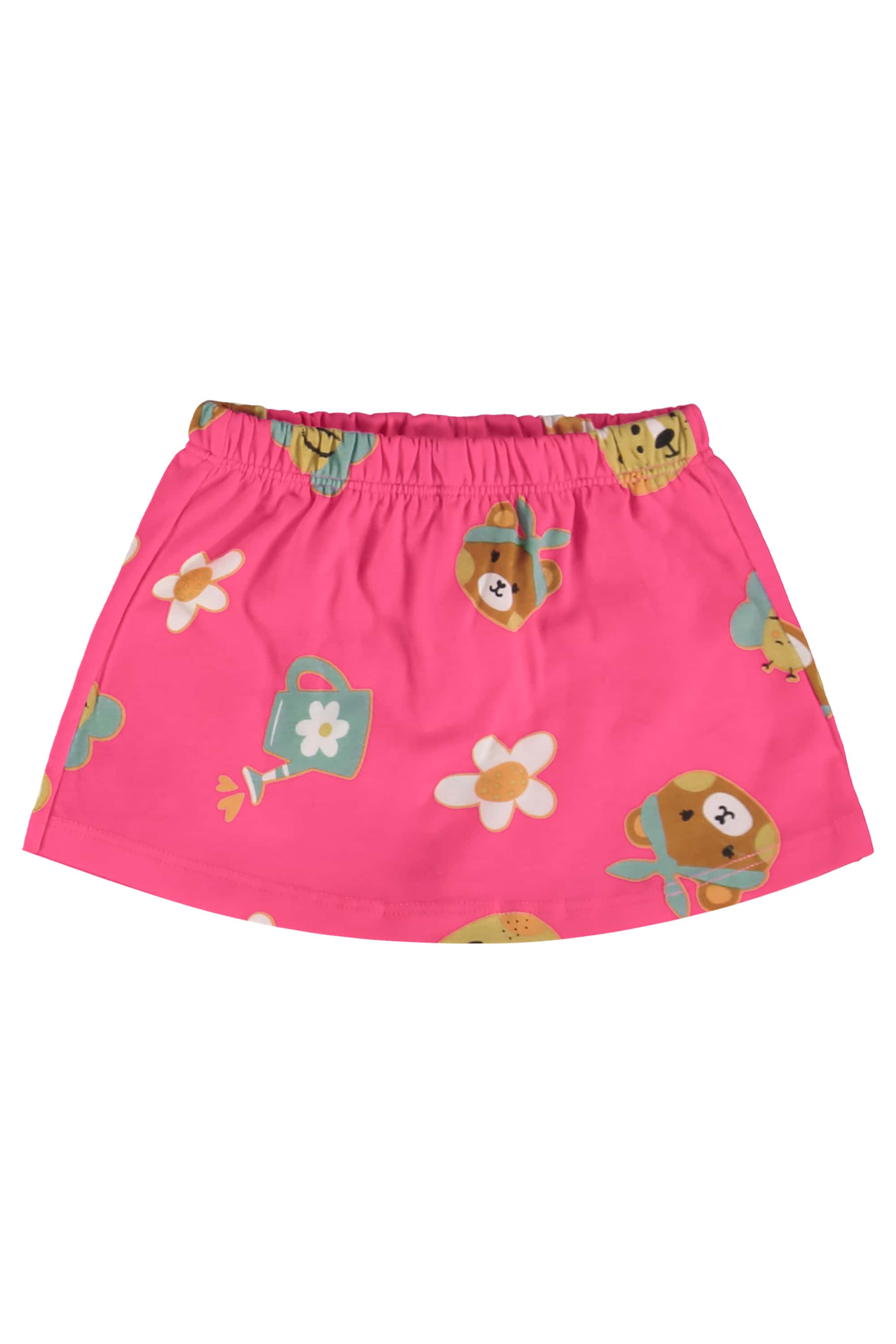 Bee Loop - Conjunto com Blusa Brilhante e Short-Saia para Bebê Menina Azul - Vestis